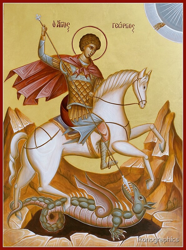 "St George" by ikonographics | Redbubble