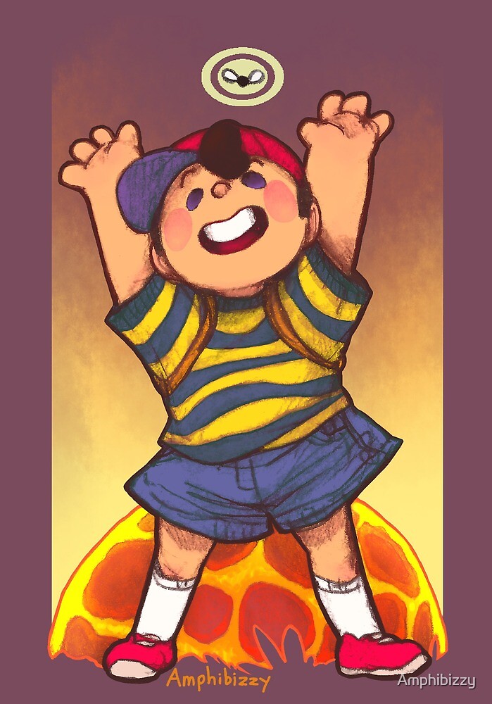 "Earthbound Kids - Ness Solo" by Amphibizzy | Redbubble