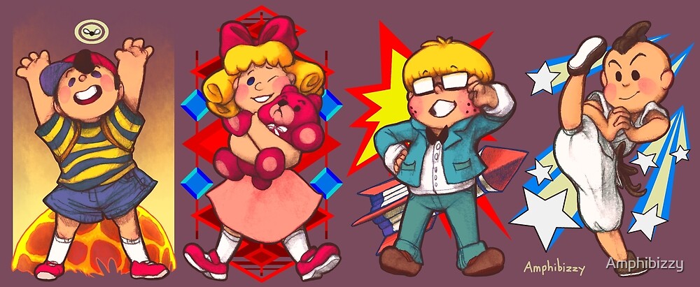 "Earthbound Kids - Group" by Amphibizzy | Redbubble