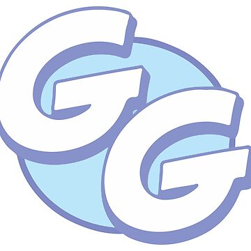 "GG - Sticker" Sticker for Sale by GGRB | Redbubble