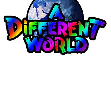 "A Different World color" Sticker for Sale by TJ Banks | Redbubble
