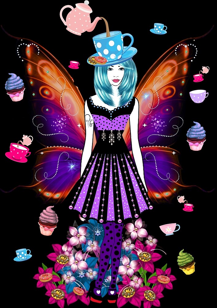 "Tea-Time Fairy" by BURPdesigns | Redbubble
