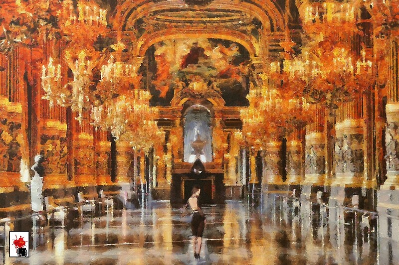"Lady at the Opéra" by colorARTillery | Redbubble