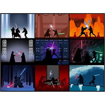 "SW Saga Minimalist Scenes " Poster for Sale by SportsvilleWars | Redbubble