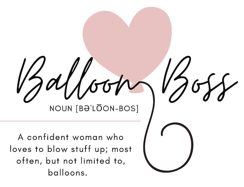 "Balloon Boss Defined Dusty Pink" by BalloonElevat | Redbubble