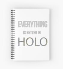 Holographic Spiral Notebooks | Redbubble