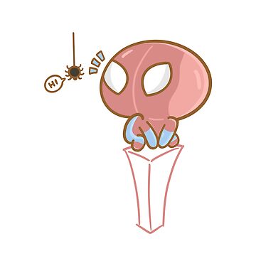 "Cute Spidey Fanart Avengers Design Sticker by artofpunii" Photographic ...