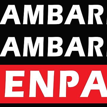 "Gambare Gambare Senpai" Sticker for Sale by skidio | Redbubble