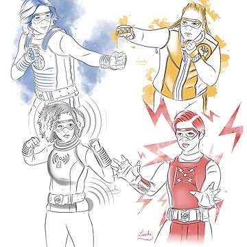 "Danger Force - Color Sketches" Poster for Sale by Linneke | Redbubble