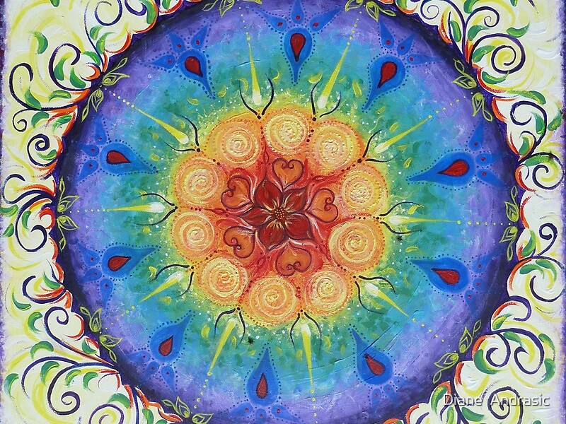 "Mandala of Life" by Diane Andrasic | Redbubble