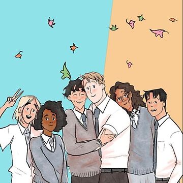 "Heartstopper cast members cartoon" Poster for Sale by JaimyE | Redbubble