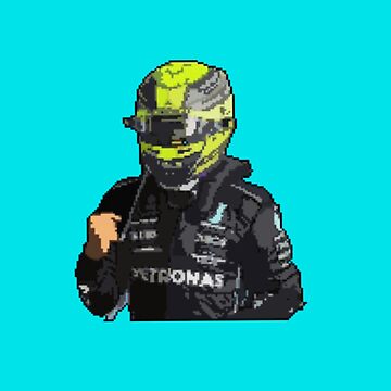 "Pixel dijital art Hamilton sticker f1" Sticker for Sale by Efekan ...