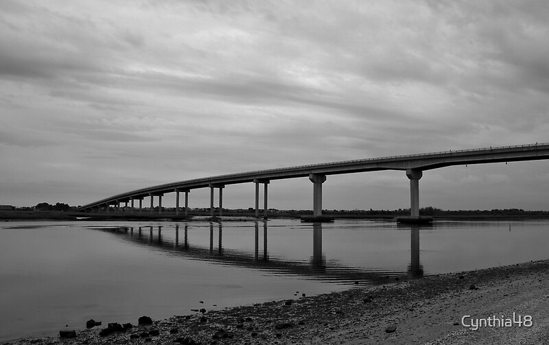 "Sunset Beach Bridge" by Cynthia48 | Redbubble