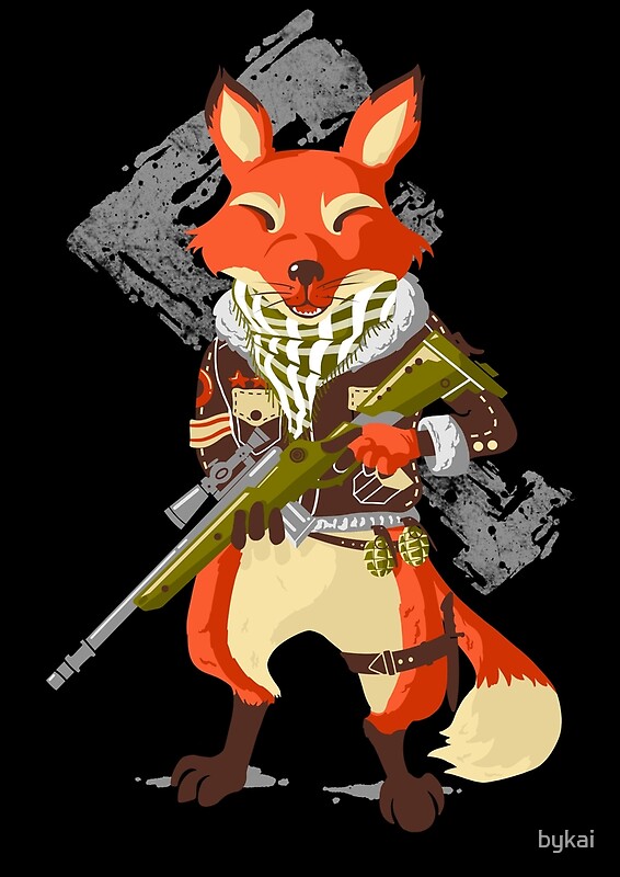 "Fox Sniper" by bykai | Redbubble