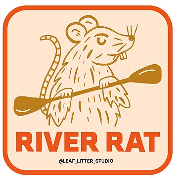 "River Rat" Sticker for Sale by faberdesigns | Redbubble