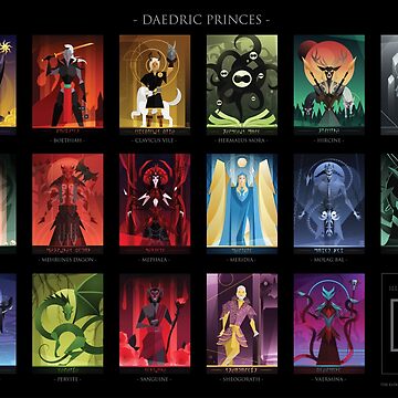 "Daedric Princes of the Elder Scrolls Series" Art Board Print for Sale ...