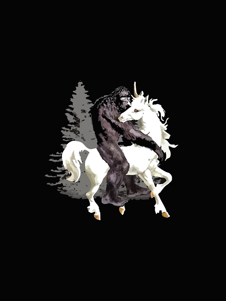 Bigfoot Sasquatch Riding Unicorn A Line Dress By Ip7plusdep Redbubble