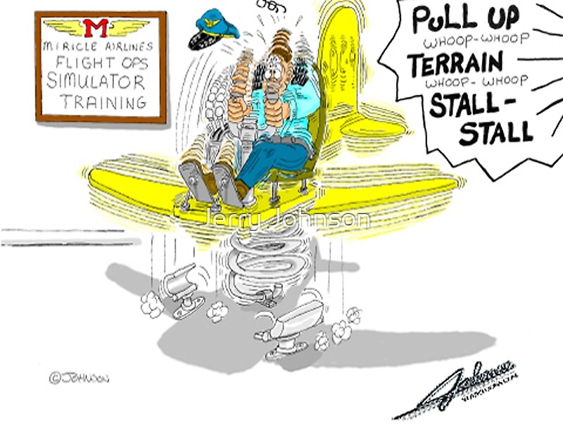 "Flight Simulator" by Jerry Johnson | Redbubble