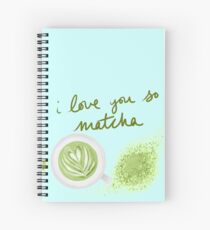 Matcha Pun: Spiral Notebooks | Redbubble