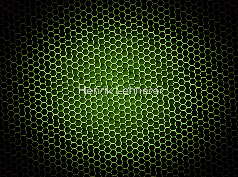 "Honeycomb Background Green" by Henrik Lehnerer | Redbubble