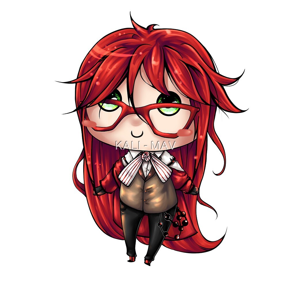 "Grell Chibi" by KALI- MAV | Redbubble
