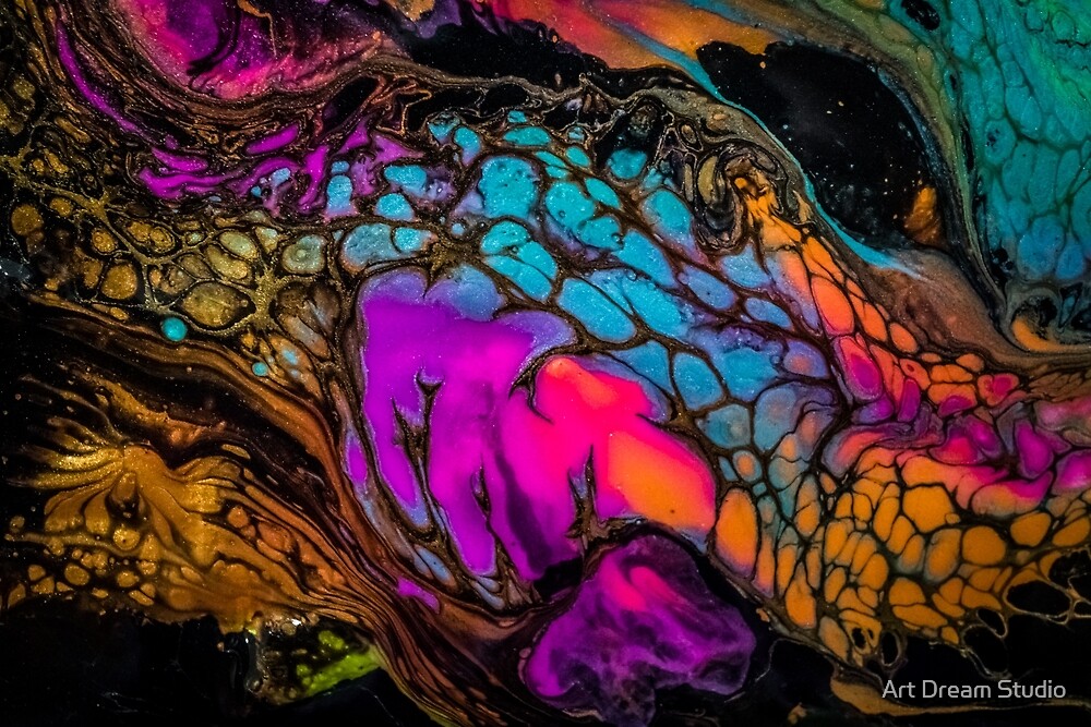 "Magical Liquid Abstract" by Lily D | Redbubble