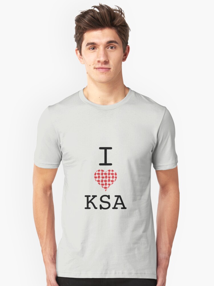 "I love KSA" T-shirt by iAbdulah | Redbubble