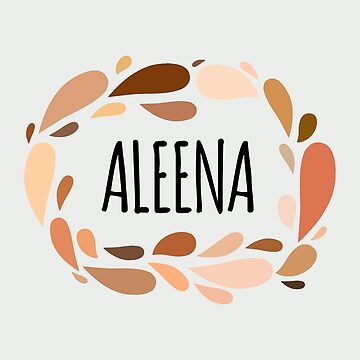 "Aleena - Names for Wife Daughter and Girl" Poster for Sale by kindxinn ...