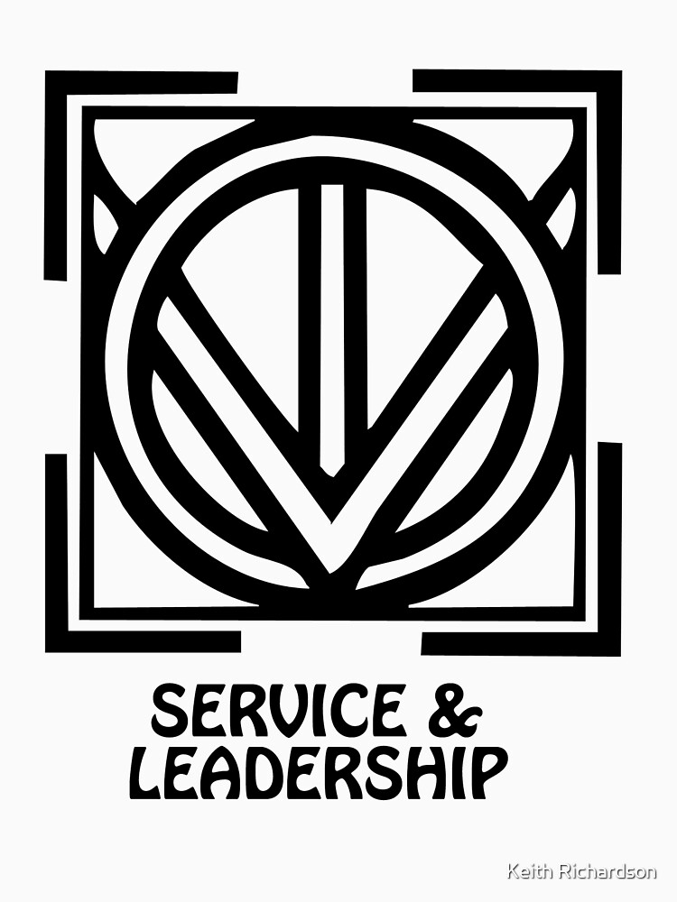 "T-Shirt Adinkra Symbol: Service & Leadership" T-shirt by keithcr ...