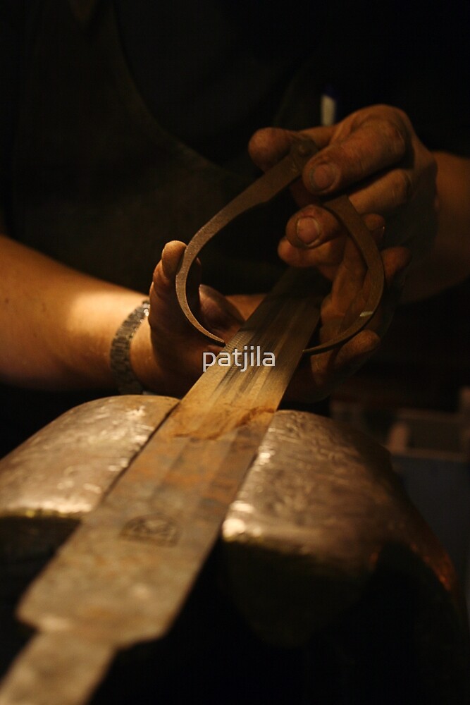 "The Making of Medieval Sword In Progress" by patjila | Redbubble