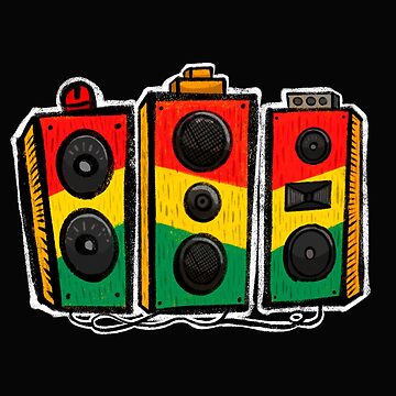 "Reggae Sound System Jamaican Music" Poster for Sale by Músico Ilustre ...