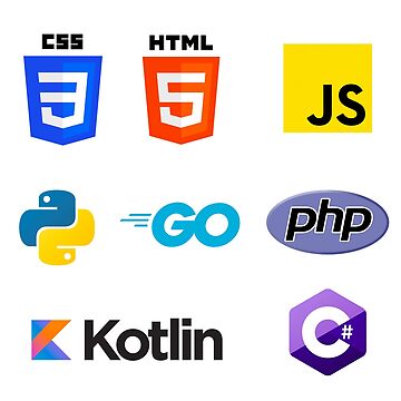 "Popular Coding languages" Sticker for Sale by Code Monkeys | Redbubble