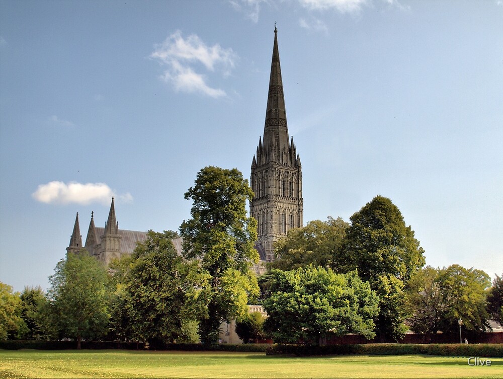 "Salisbury Cathedral, Salisbury, England" by Clive | Redbubble