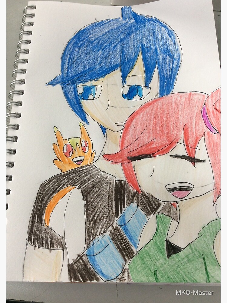 A Drawing Of Eli Shane And Trixie Spiral Notebook By Mk8 Master Redbubble