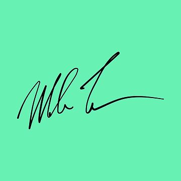 Pegatina for Sale con la obra «Mike Tyson, firma de Muhammad Ali» de ...