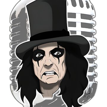 "Alice Cooper" Sticker for Sale by Richardlins | Redbubble