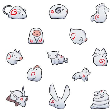 "Okami Mini Gods" Sticker for Sale by Titipbuku | Redbubble