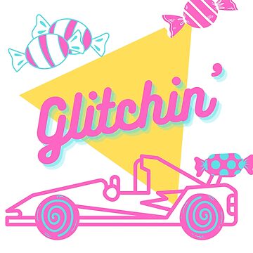 "Glitchin' Sugar Crush Racer" Sticker for Sale by Southern-Pebble ...