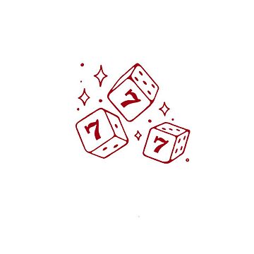 "777" Sticker for Sale by merakitty | Redbubble