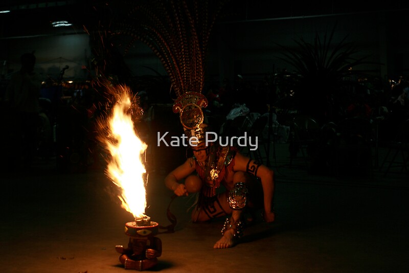 "Aztec Fire Dancer" by Kate Purdy | Redbubble
