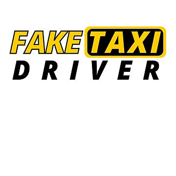 "Fake Taxi Window Sticker" Sticker for Sale by infazbdeen | Redbubble
