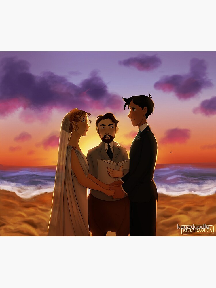 "Percy and Annabeth's Wedding" Canvas Print by kayadoodle | Redbubble