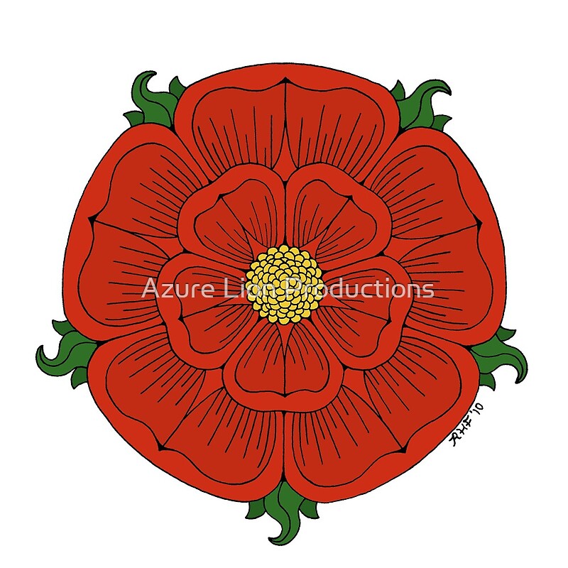 "Red Rose of Lancaster" by Richard Fay | Redbubble
