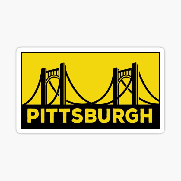Pittsburgh Skyline Stickers | Redbubble