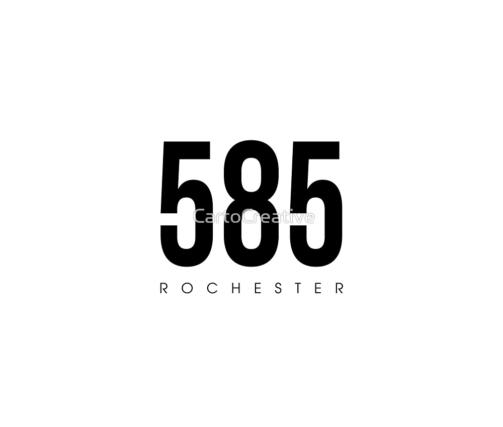 "Rochester, NY - 585 Area Code" by CartoCreative | Redbubble
