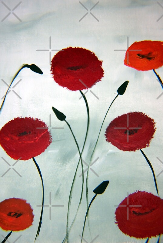 "Pretty Poppy" by pcknockoutart | Redbubble