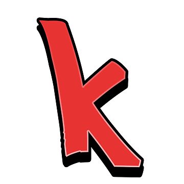 "letter k graffiti" Sticker for Sale by NIKI2 | Redbubble