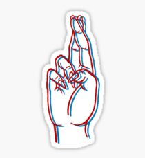 Fingers Crossed Stickers | Redbubble