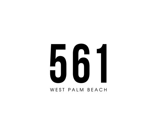"West Palm Beach, FL - 561 Area Code" Poster by CartoCreative | Redbubble