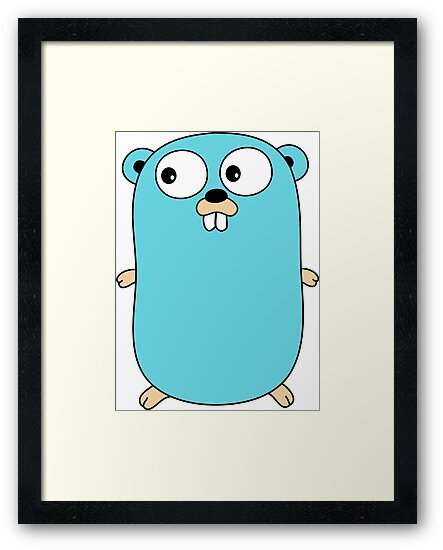 "Golang Gopher" Framed Art Print by zoerab | Redbubble